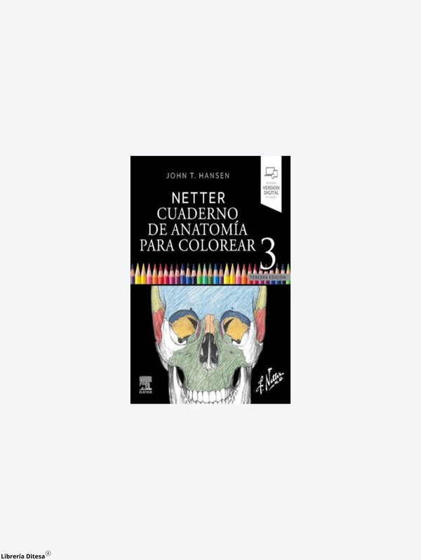 023 Netter Cuaderno De Anatomia Para Colorear 3a Edicion Hansen John